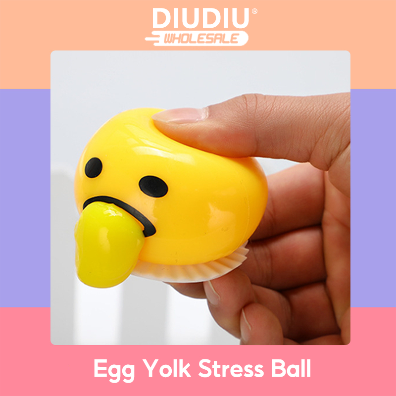 Lazy Egg Toy Lootbag Filler Egg Yolk Stress Ball Anti Stress Egg Toy ...