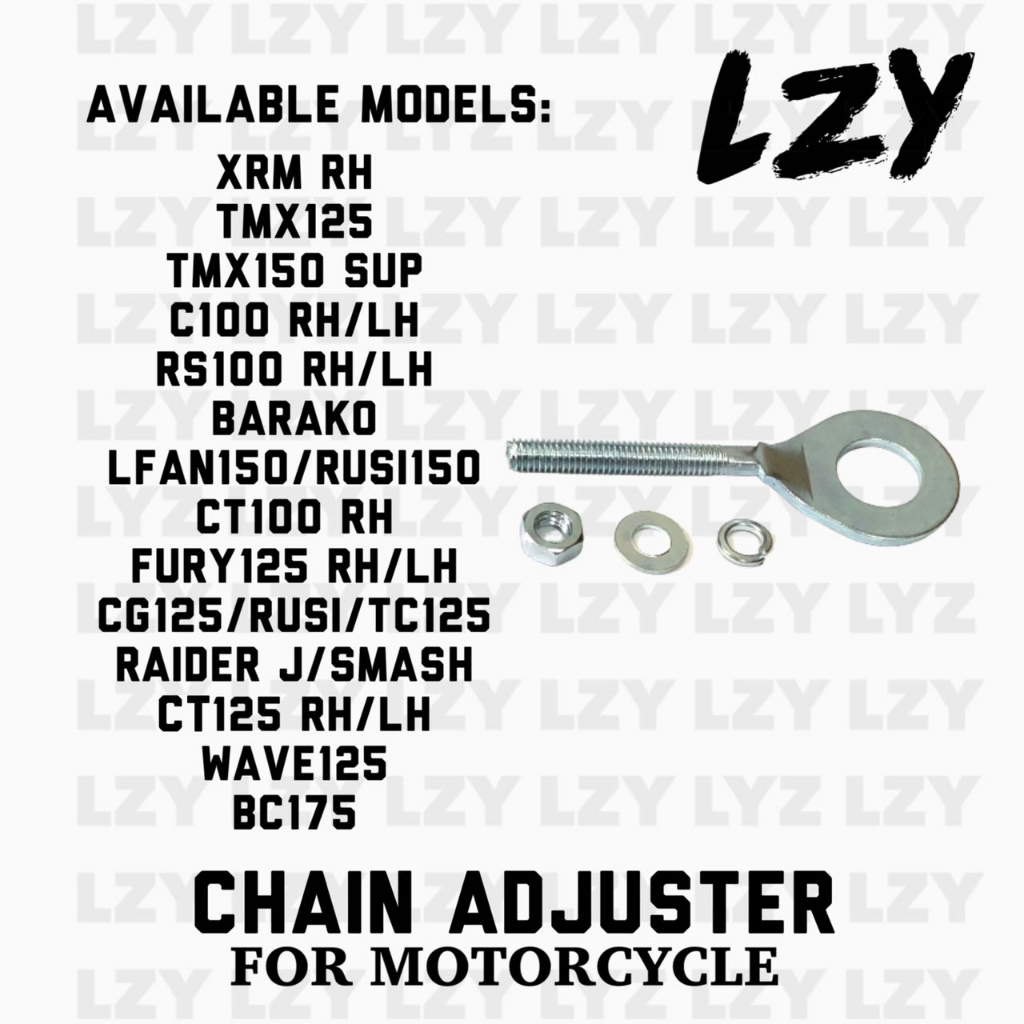LZY Chain Adjuster Motorcycle XRM TMX RS100 BARAKO RUSI FURY LIFAN ...