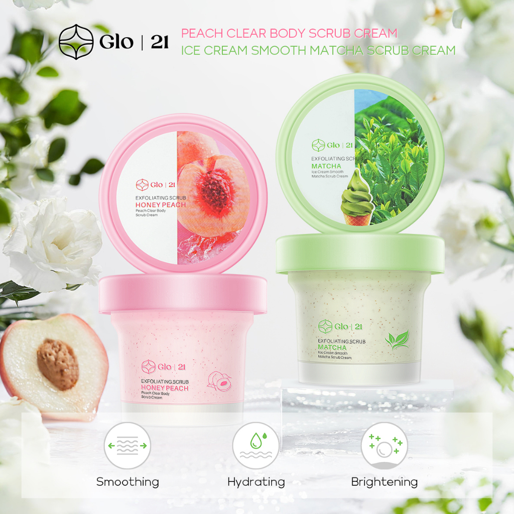 GLO21 200g EXFOLIATINS SCRUB Smoothing Hydrating Brightening | Shopee ...