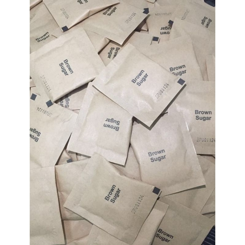 Brown sugar in sachet, 5g, 100pcs | Shopee Philippines