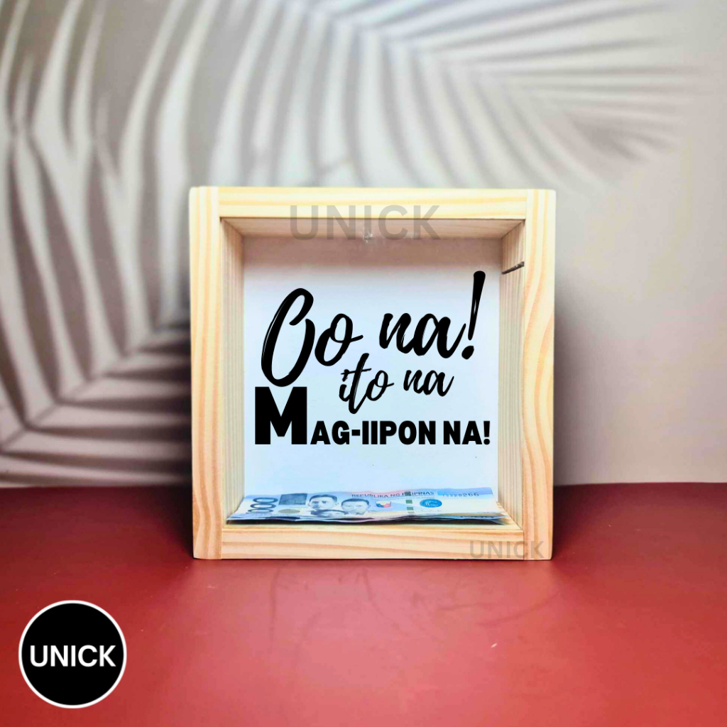 REUSABLE | Oo Na ito na Mag-iipon na! | WOODEN ALKANSYA WITH IPON ...