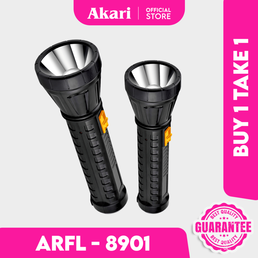 Akari Buy 1 Take 1 LED Rechargeable Flashlight (ARFL-8901) | Shopee ...