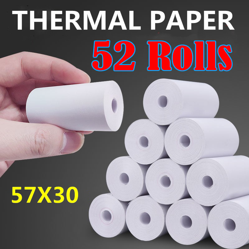 10 roll 57x30mm Receipt Paper Roll for Mobile POS 58mm Cash Receipt ...