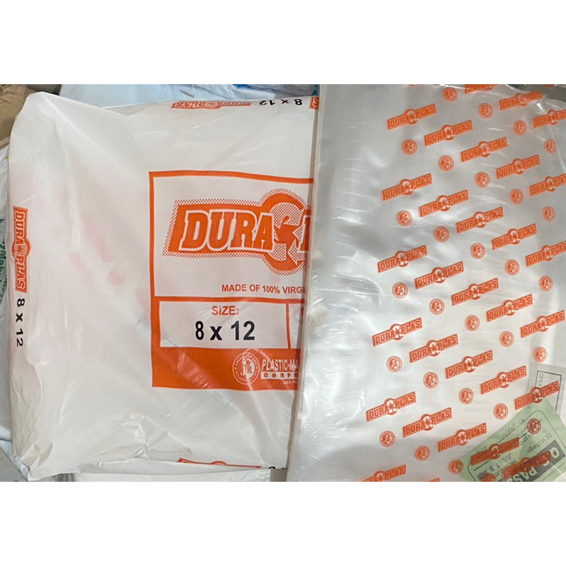8x12 Dura Orange clear very thick plastic .002 100 pcs makapal | Shopee ...