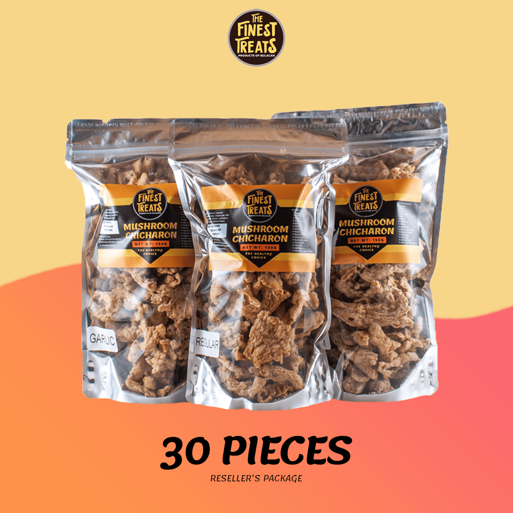 30PIECE RESELLER'S PACKAGE PRICE - Mushroom Chicharon 50grams/100grams ...