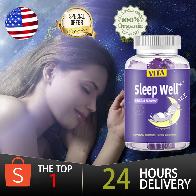 Melatonin ingredient supplement capsule relieves stress and promotes ...