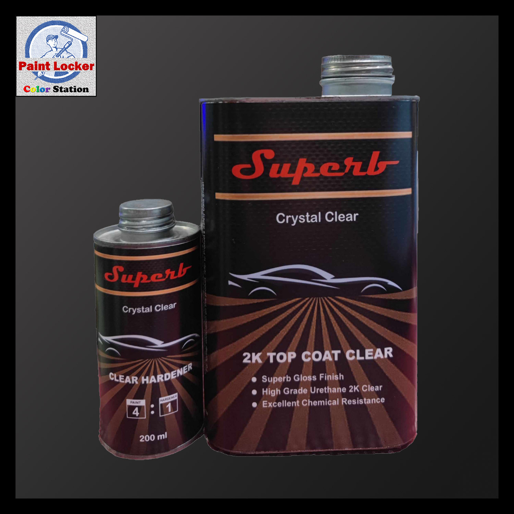 Superb Crystal Clear Urethane Topcoat with hardener - 1 Liter | Shopee Philippines