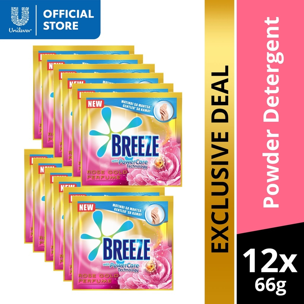 Breeze Powder Rose Gold Perfume (66g x 12sachets) | Shopee Philippines