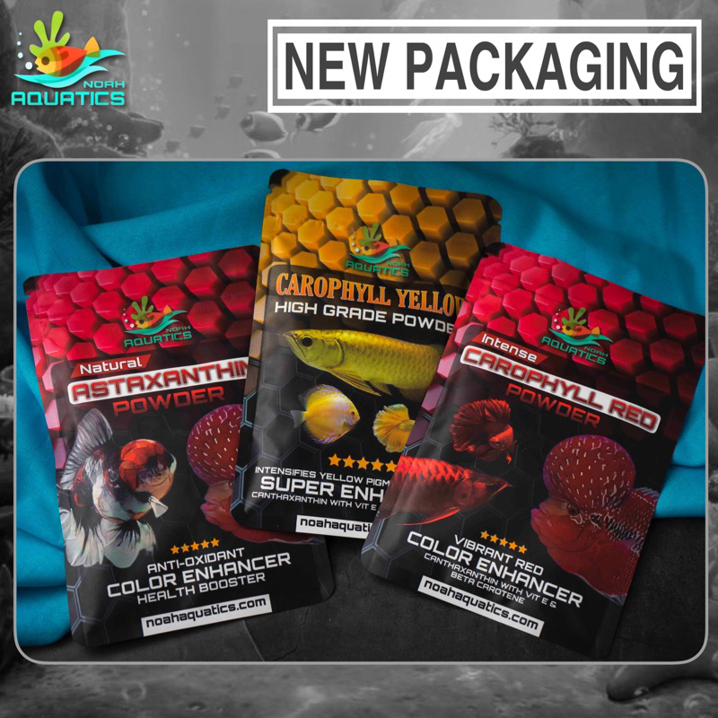 Astaxanthin Carophyll Red Yellow Blue & Spirulina Powder Color Enhancer ...