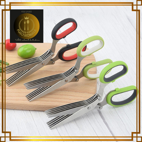 FRCUSTINAYA Five-Layer Stainless Steel Shredded Vegetable Scissors ...