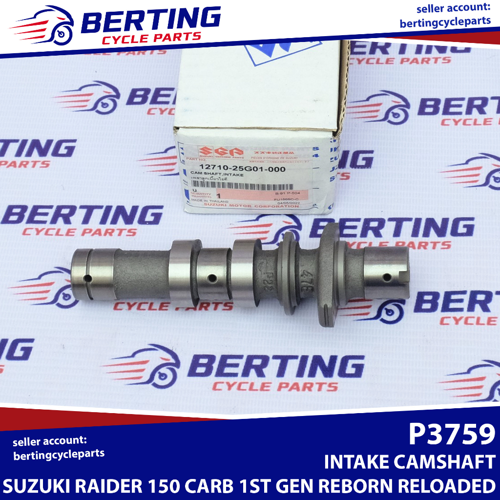 SGP INTAKE CAMSHAFT Suzuki Raider 150 Carb 1st Gen Reborn Reloaded ...