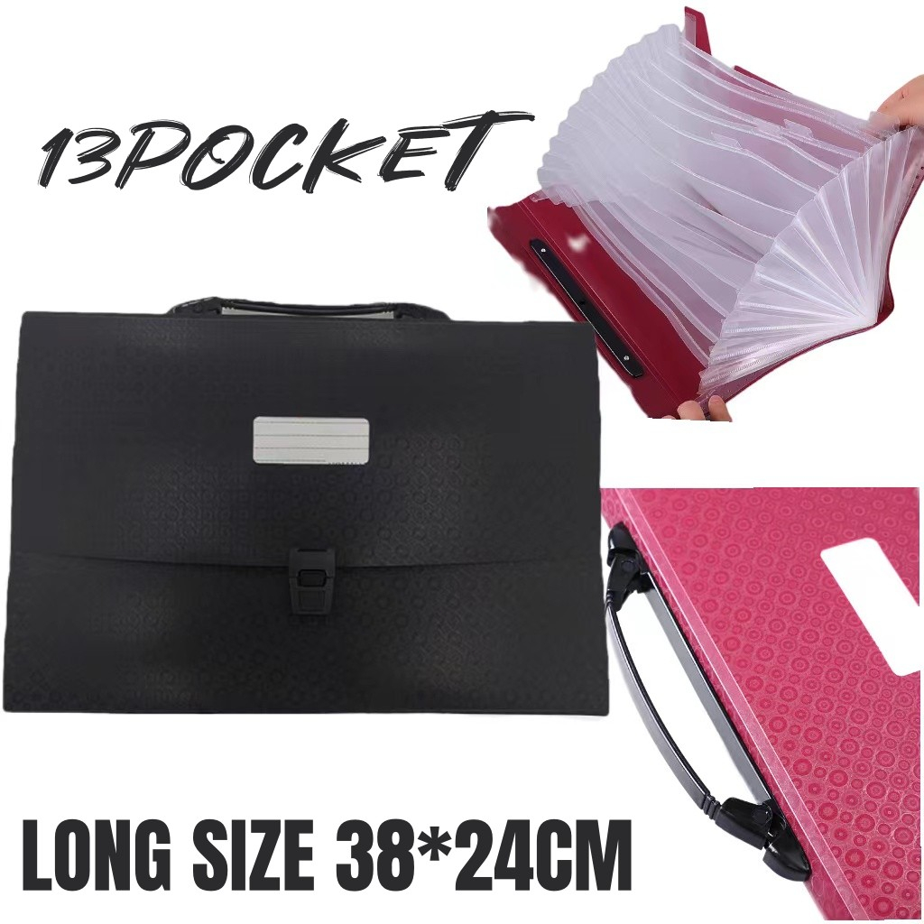 Expanding File Folder Long Document Bag Briefcase File Bag Business ...