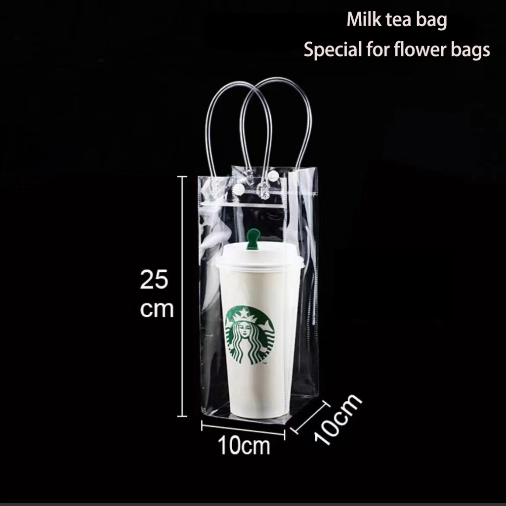 PVC/ Plastic Transparent Bag/ Transparent Tote handbag gift Clear bag ...