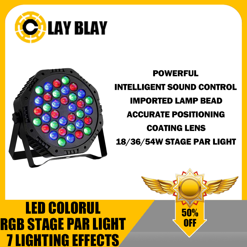 6/18/36/54 LED Par Light DMX512 Disco Light Stage Lighting Party Light ...