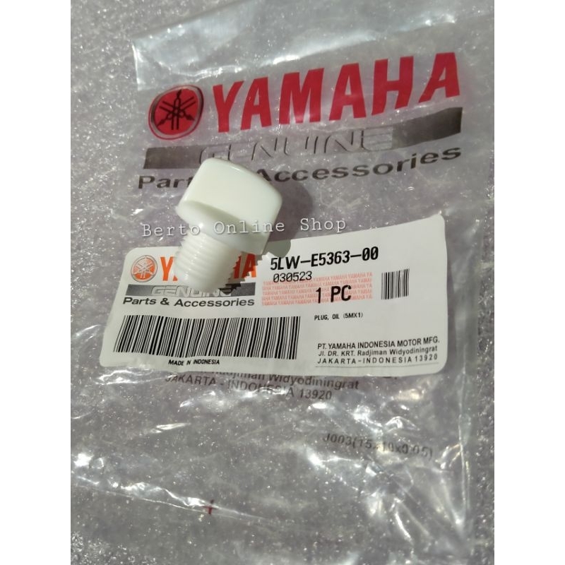 Yamaha Genuine Gear Cap/ Gear Oil Bolt & O-Ring Mio , Gear, Gravis ...