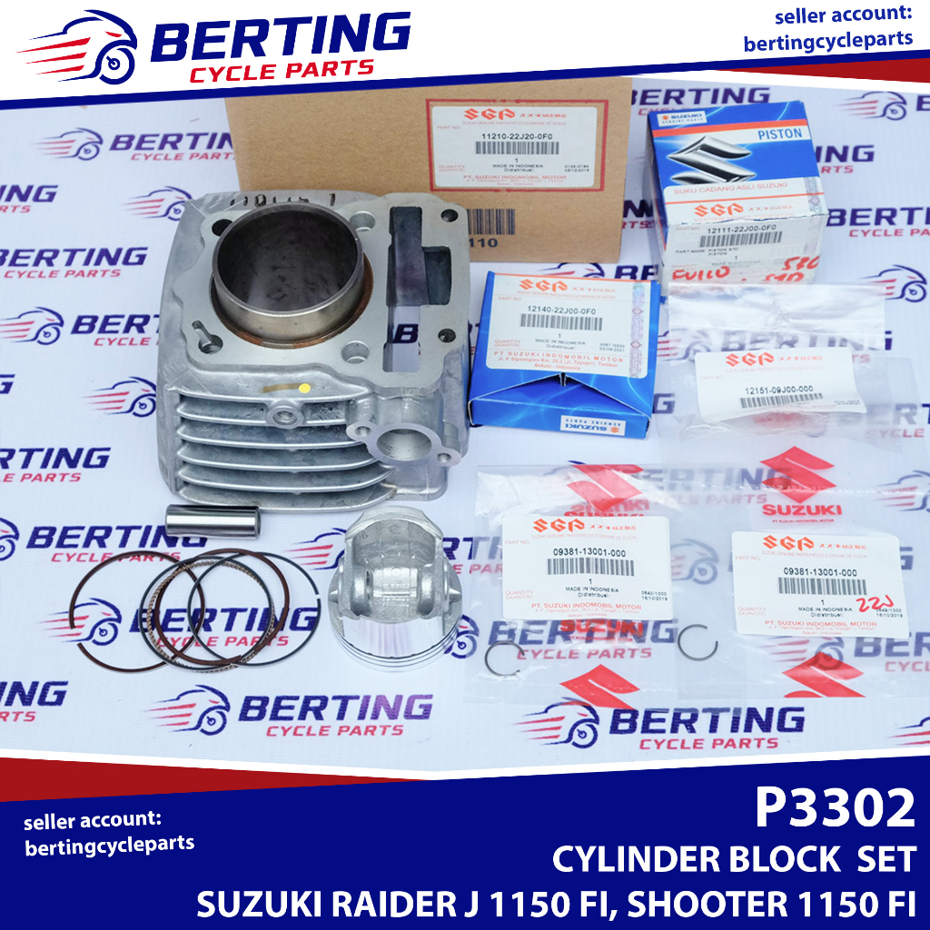 SGP CYLINDER BLOCK Suzuki Raider J 115 FI Shooter 115 FI Genuine 11210 ...
