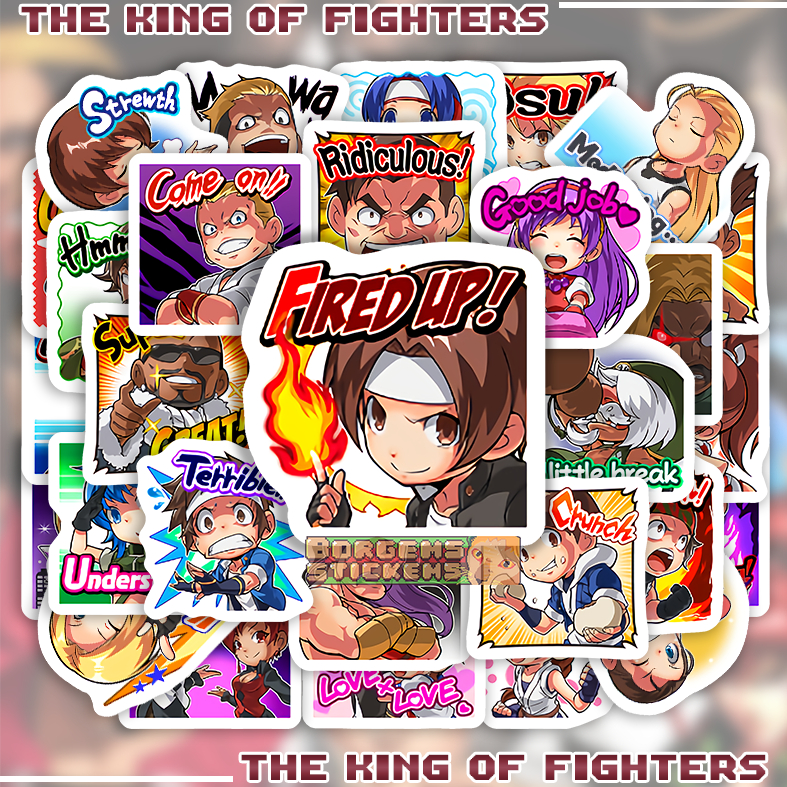 【20pcs/40pcs】KOF Chibi Characters (Orochi Saga) emoji sticker sets ...