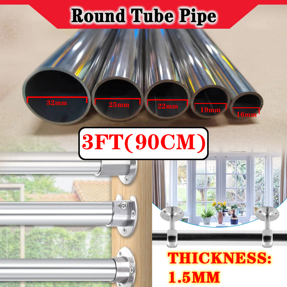 Stainless Round Tube Tubular Pipe 3ft (90cm) | Shopee Philippines