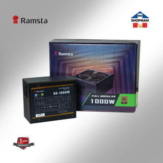 Ramsta Fully Modular 550w 650w 750w 850w 1000w ATX 80+ Bronze / Gold Rated PSU Power Supply ...
