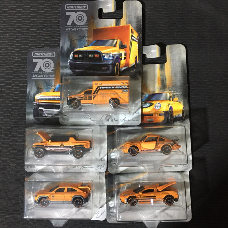 Matchbox 70 years special edition set of 5 pcs | Shopee Philippines