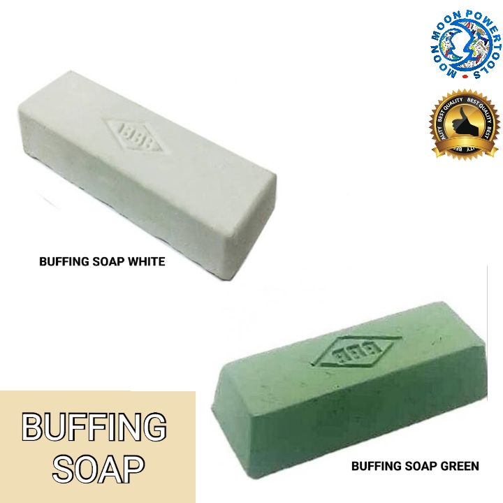 1PC Buffing Soap Green // White Polishing Compound Sabon Pasta Berde ...