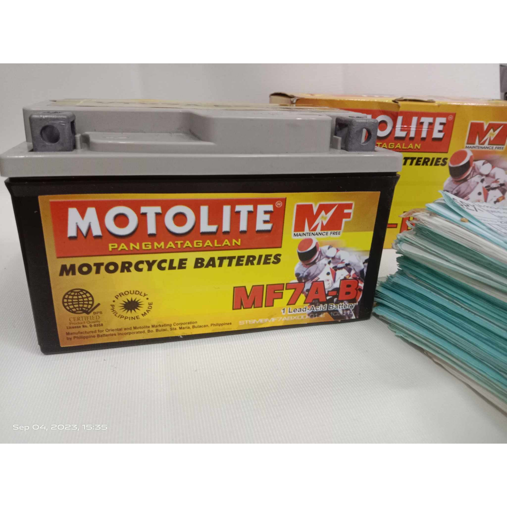 Battery Motolite MF7A-B heavy duty | Shopee Philippines
