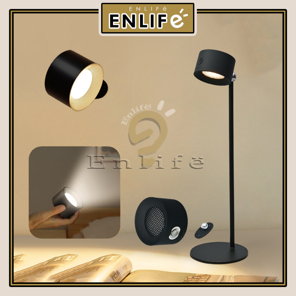 3 in 1 LED Desk Lamp Rechargeable Desk lamp with Magnetic Cordless Desk ...