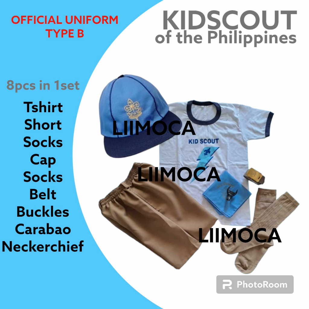 LIA'S SCHOOL UNIFORM FOR KIDS AND ADULT SIZES (BLUE SET WITH CAP ...