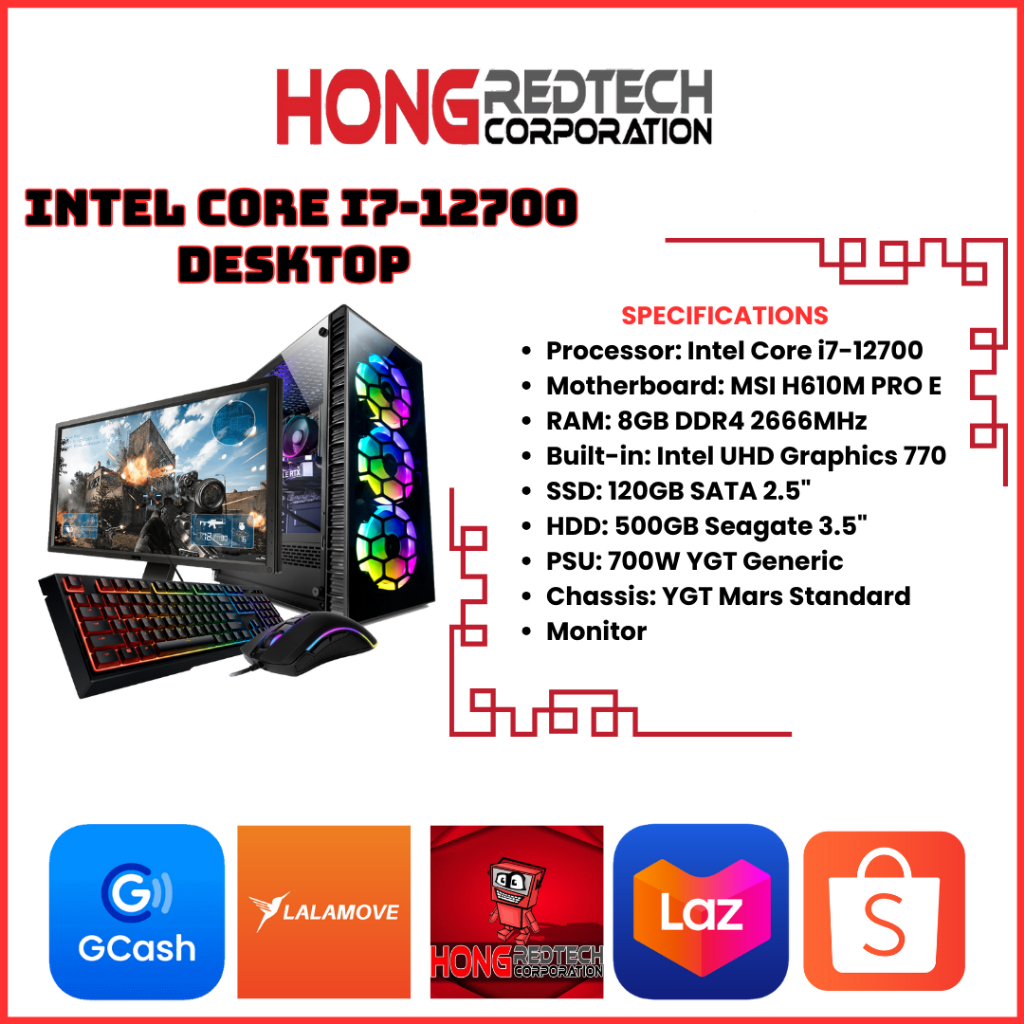 DESKTOP: INTEL CORE i7-12700 | Shopee Philippines