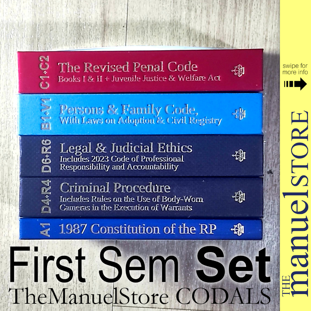 Pocket Codal Set (2023) - Freshman - Persons Family Code Revised Penal ...