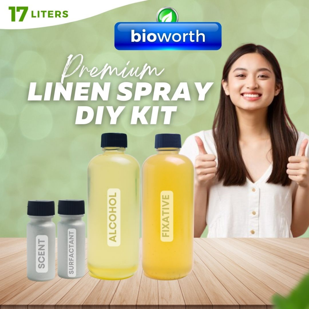 Bioworth Premium Linen Spray DIY Kit 5L Yield with Long Lasting Scent ...