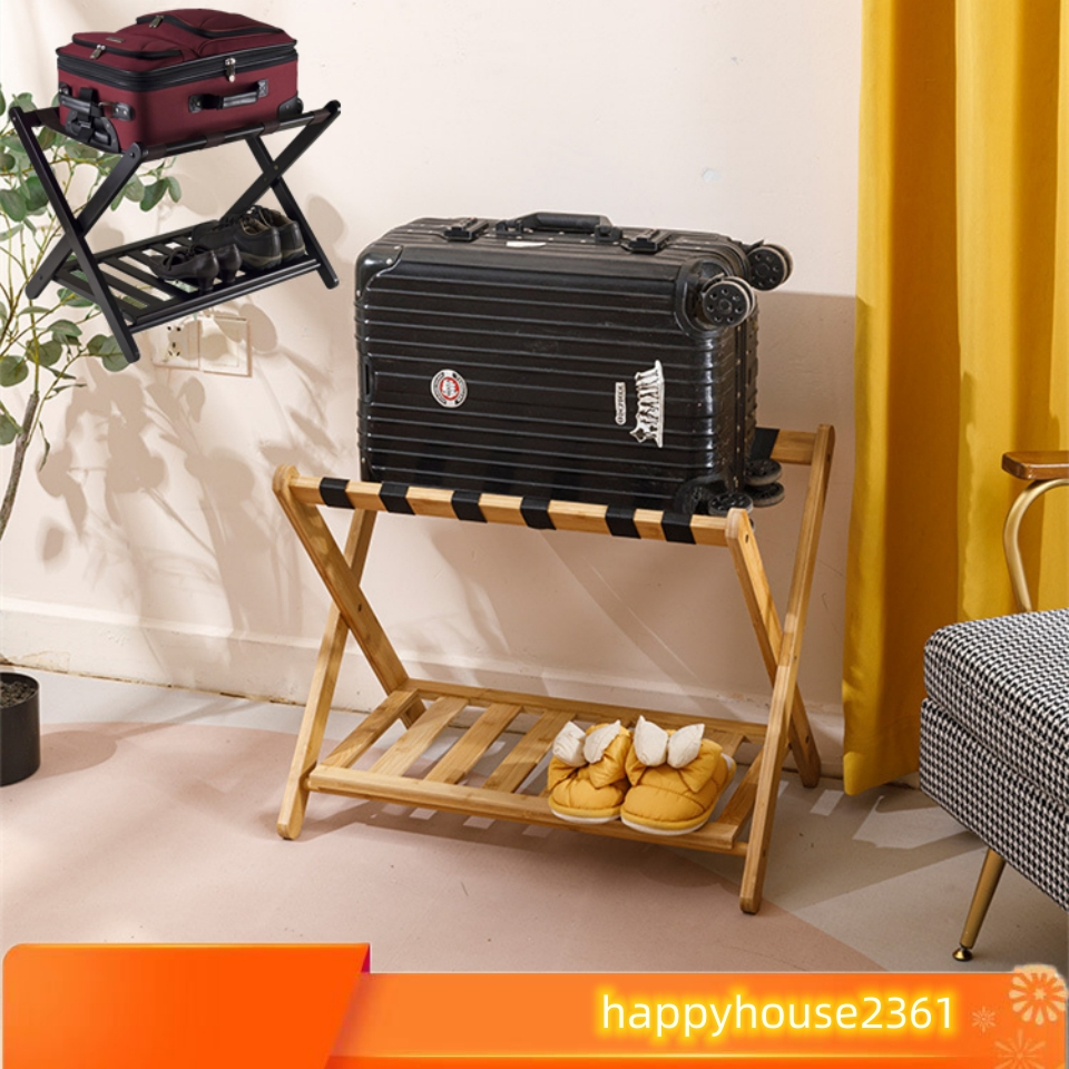 68*40*58cm Bamboo luggage rack bamboo foldable luggage rack hotel ...