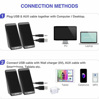 【XMT】EZEEY S4 Portable USB 3.5mm Multimedia Speaker for Desktop Laptop ...
