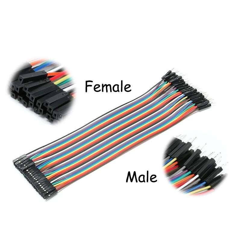 40pcs 10cm 20cm 30cm Breadboard connecting Jumper Wires Dupont Wire ...