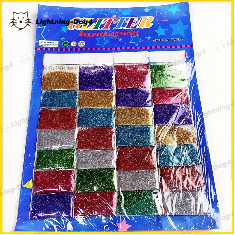 28pcs/pack Glitter Colors Packs Mix color show decoration school ...