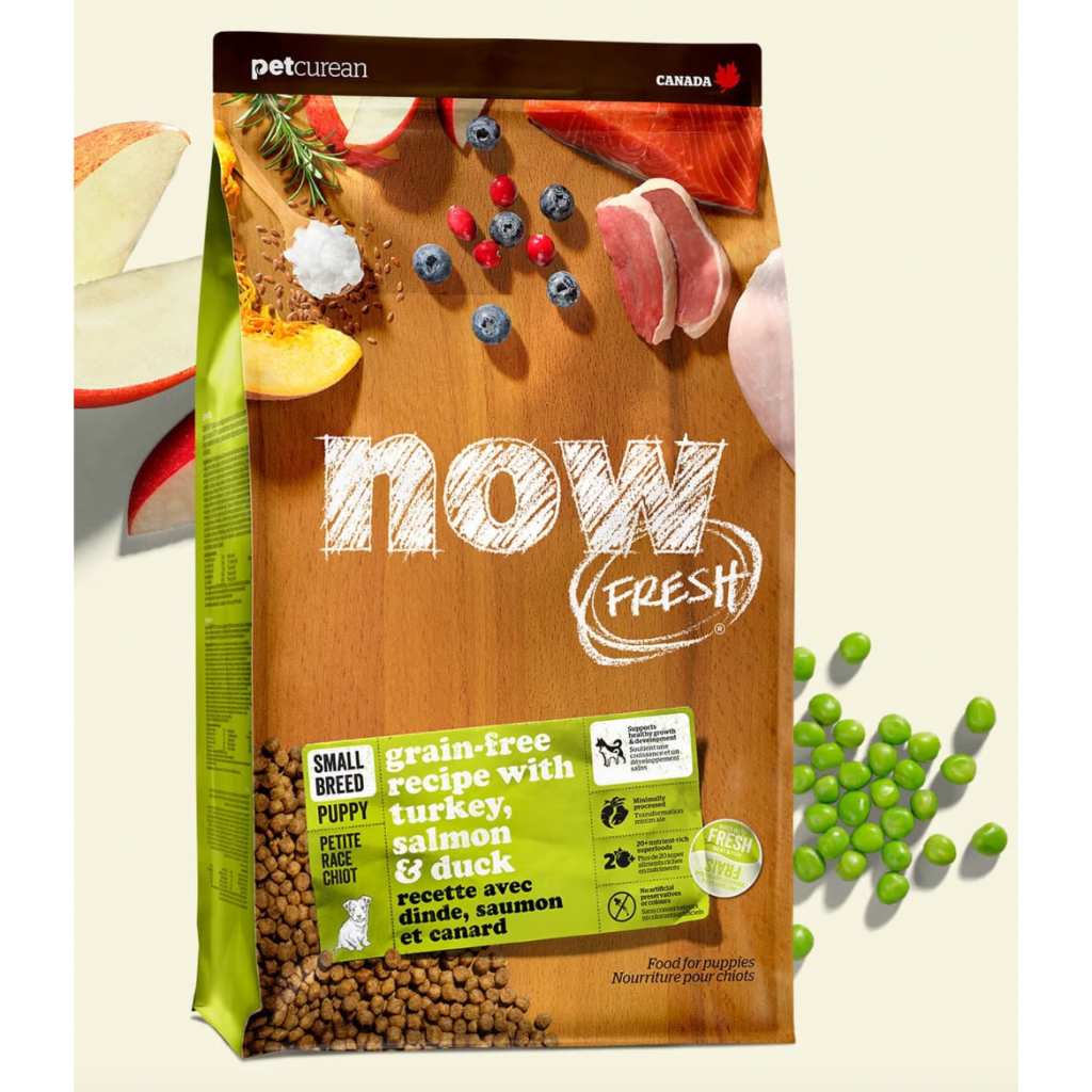 Now Fresh Dog Food Recipe for Puppies Turkey Salmon Duck Small Breed ...