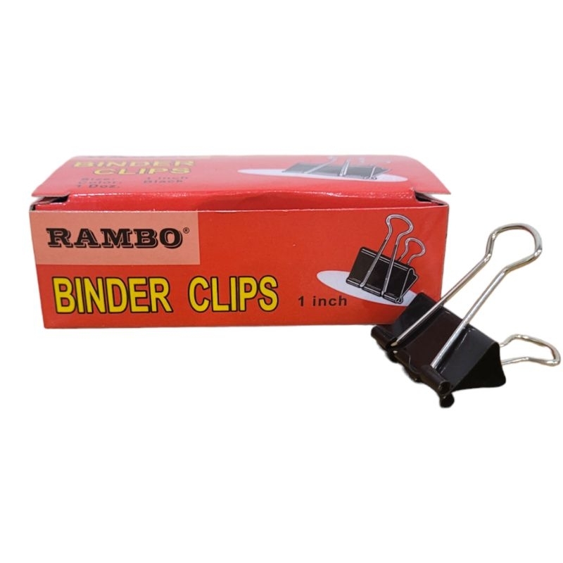 Rambo Binder Clip Box of 12 Pieces 1" | Shopee Philippines