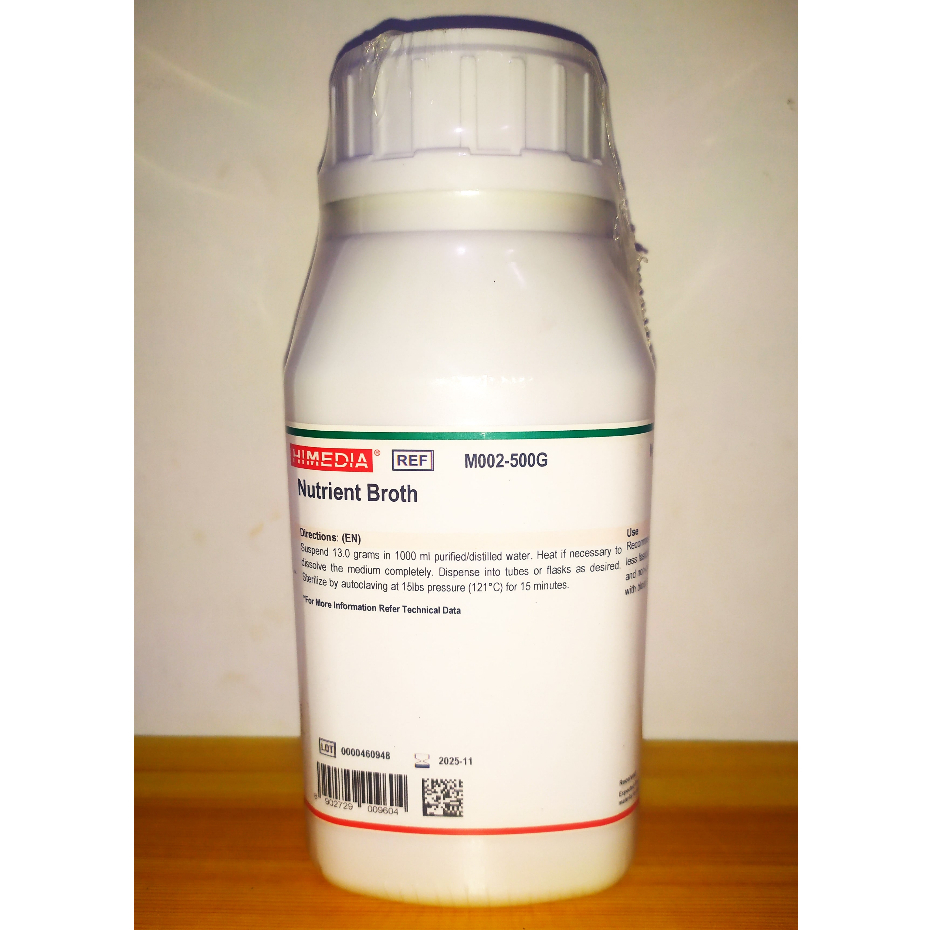 HIMEDIA Nutrient Broth 500g, Dehydrated Culture Media for Microbiology ...