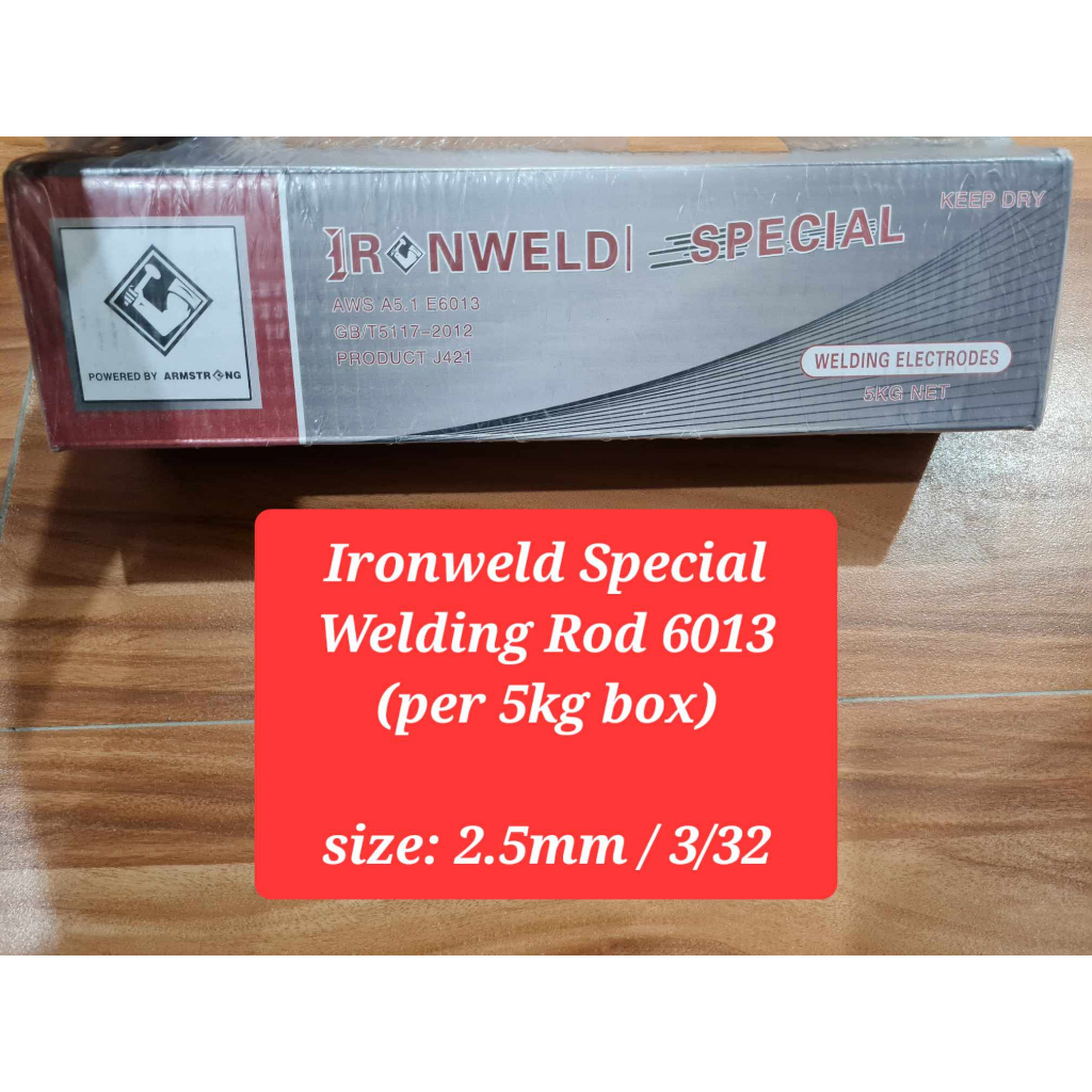 (5kg box) Welding Rod 3/32 (2.5mm) Ironweld Special Inverter Welding ...