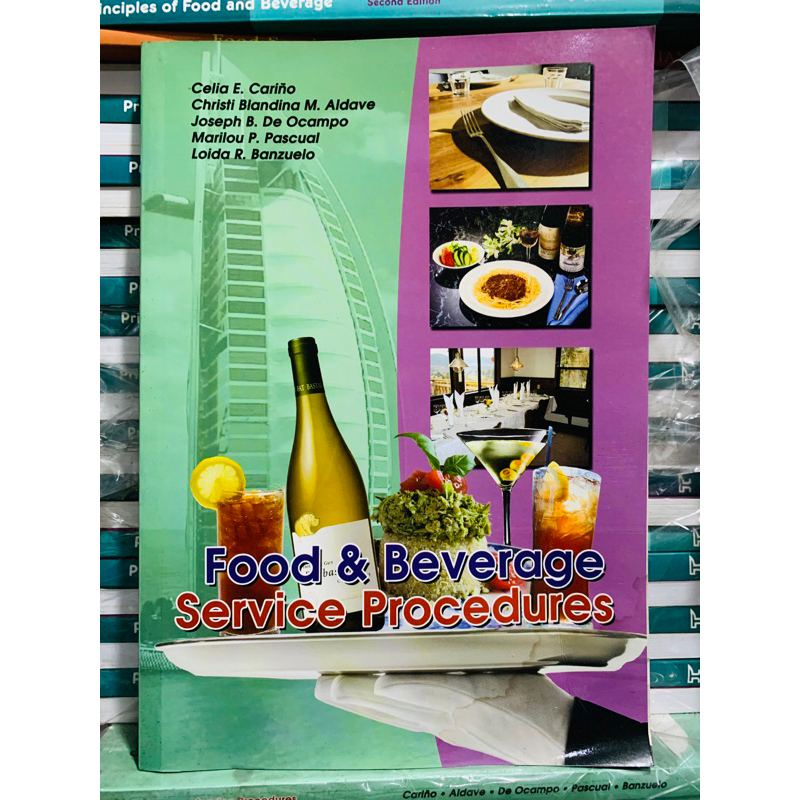 Food Beverage and service procedure book by :Cariño | Shopee Philippines