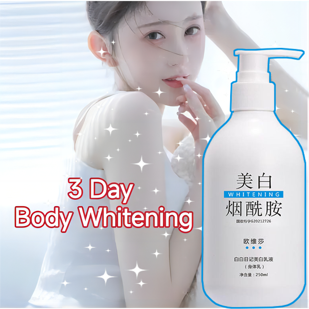 250ml Niacinamide Whitening Body Lotion Permanent White Improve Dark