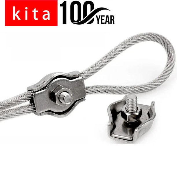 wire rope connector M3 ~~~~ Fixed single card 304 head single clip lock ...