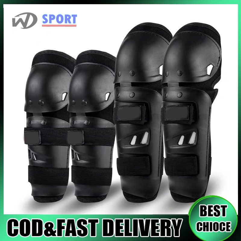 WD 4pcs/set motorcycle racing Motor Knee Pads 4 in 1 Elbow Body Guard ...