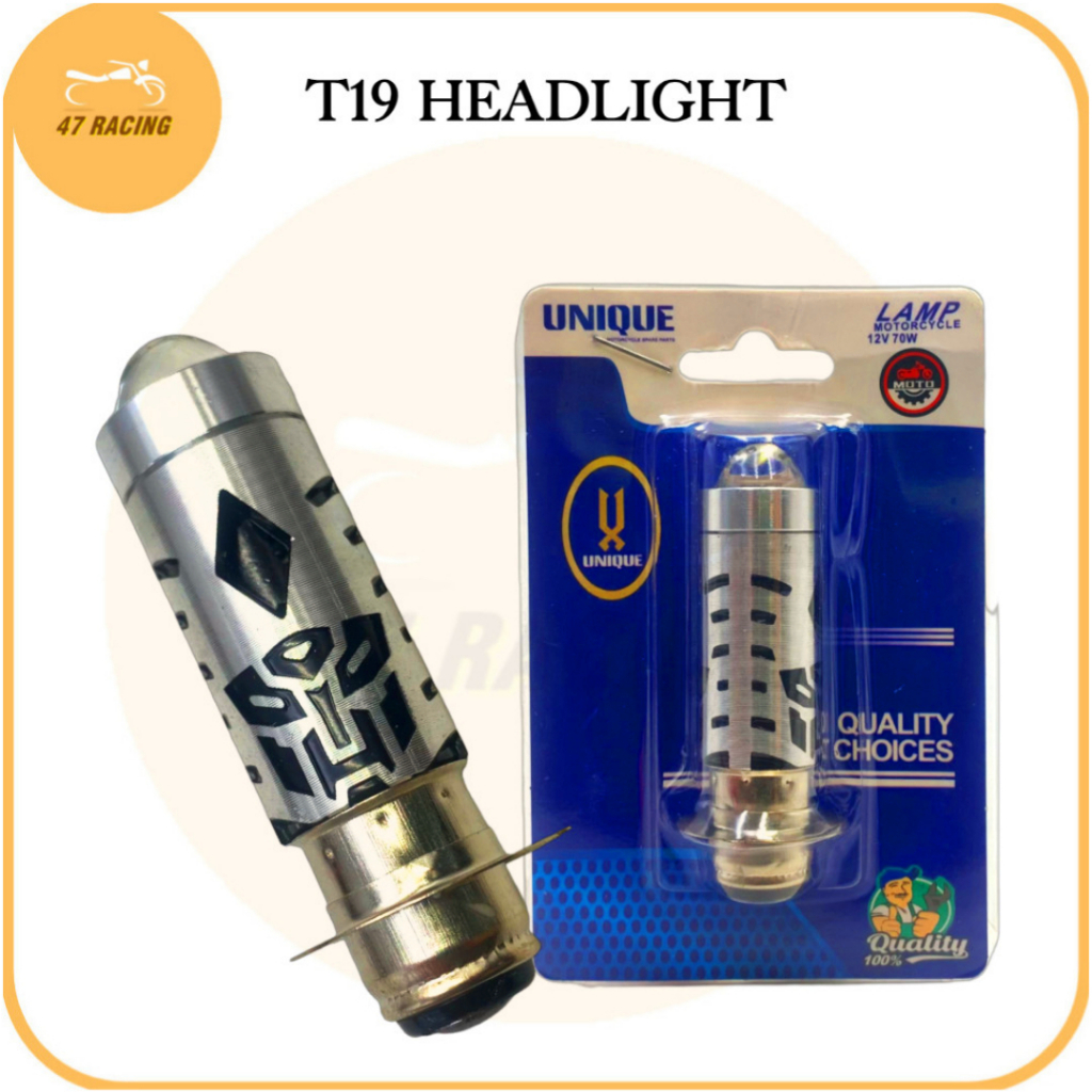 47RACING Motorcycle LED Light T19 P15D H4 Killer Bulb With Blue Park ...