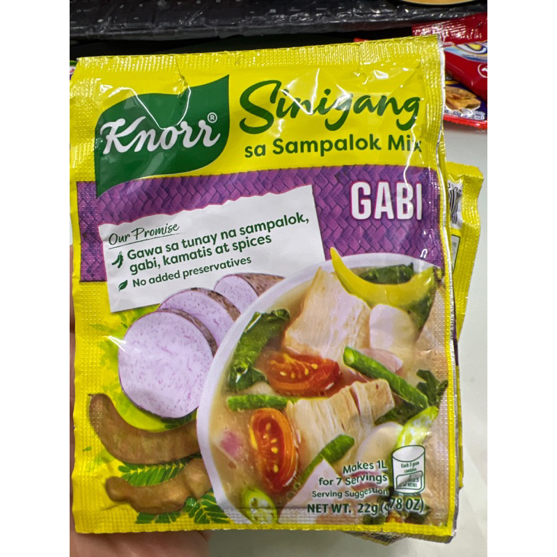 Knorr Sinigang sa Sampalok Original/Gabi 22g | Shopee Philippines