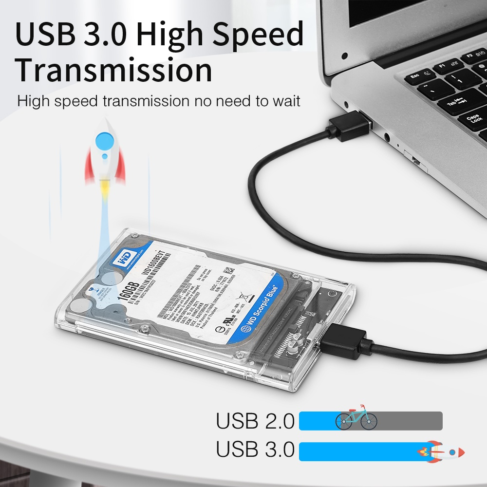 HDD Case 2.5 Inch USB Sata to USB 3.0 Hard Drive Disk SATA External ...