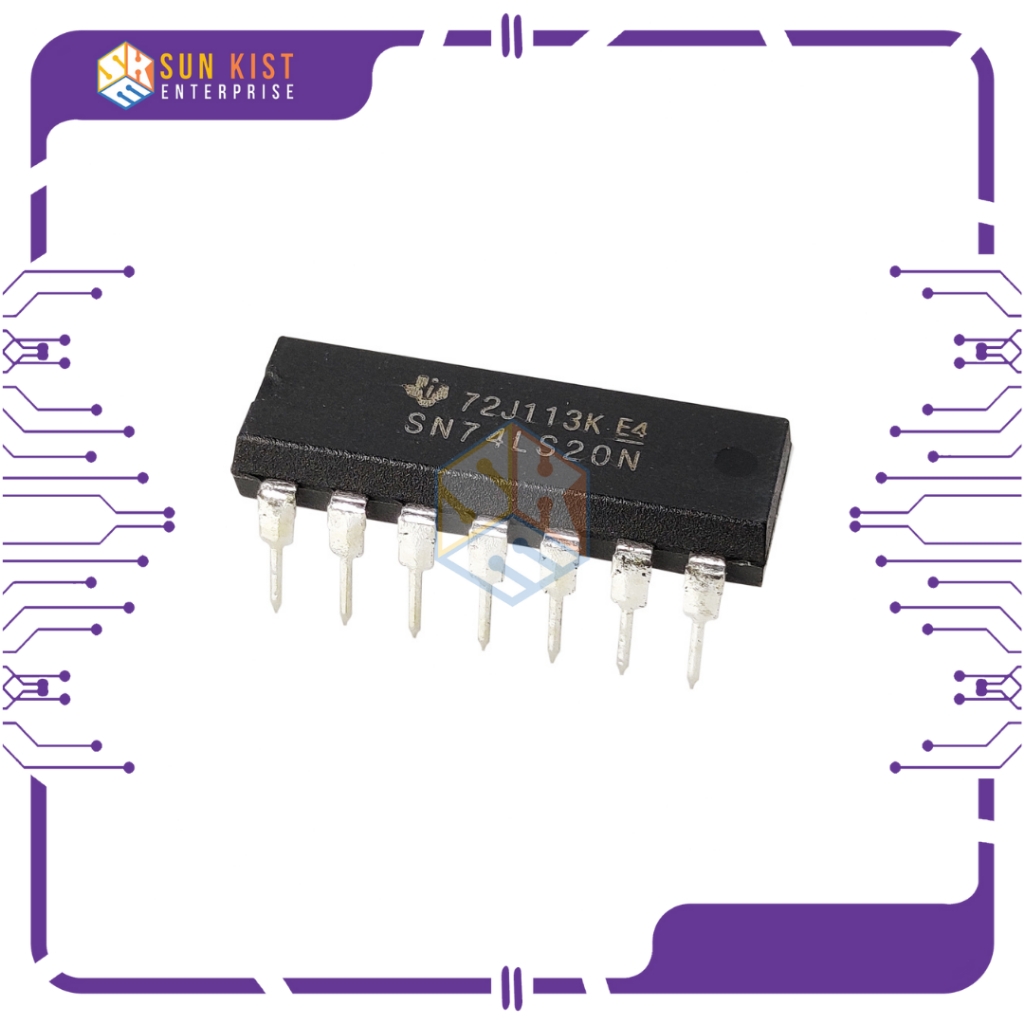 Original 74ls20 dip ic NAND Gate logical gate combination AND NOT gates ...