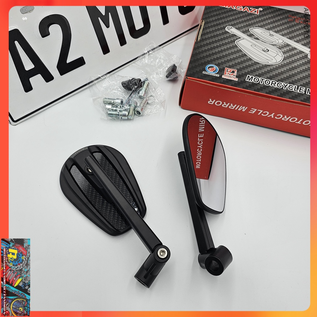 Deestore Magazi Universal Side Mirror Carbon NMAX Aerox ADV PCX Click ...