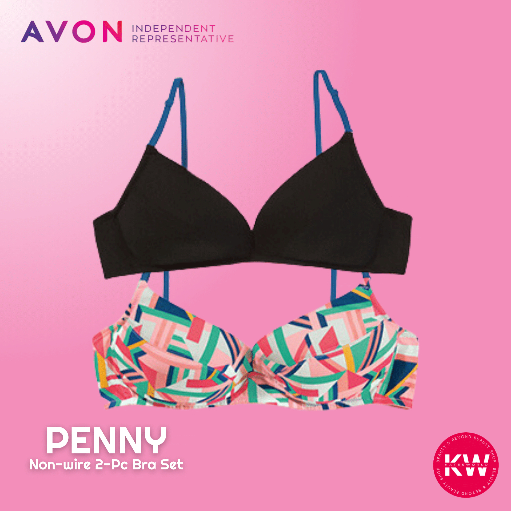 AVON Penny 2-Pc Non-wire Bra Set (32A-34A) | Shopee Philippines
