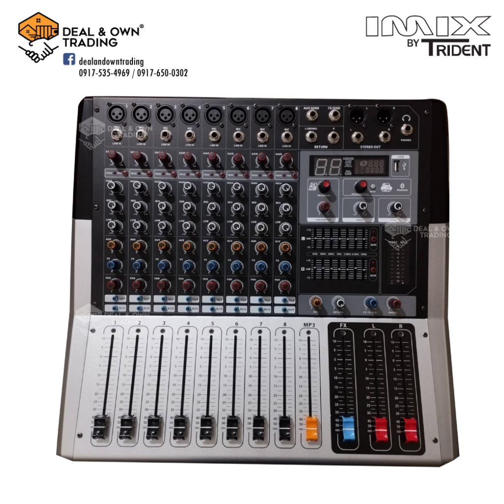 IMIX Galaxy 8 Powered Mixer 8 Channel Mixer 250W per Channel | Shopee ...